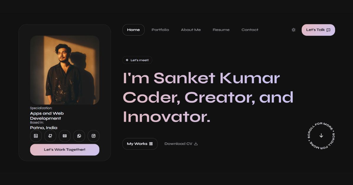 Sanket Kumar – Expert Android & Web Application Developer
